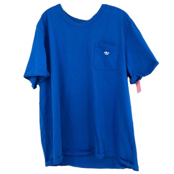adidas | Shirts | Adidas Blue Basic Round Neck Tshirt Size Xxl | Poshmark